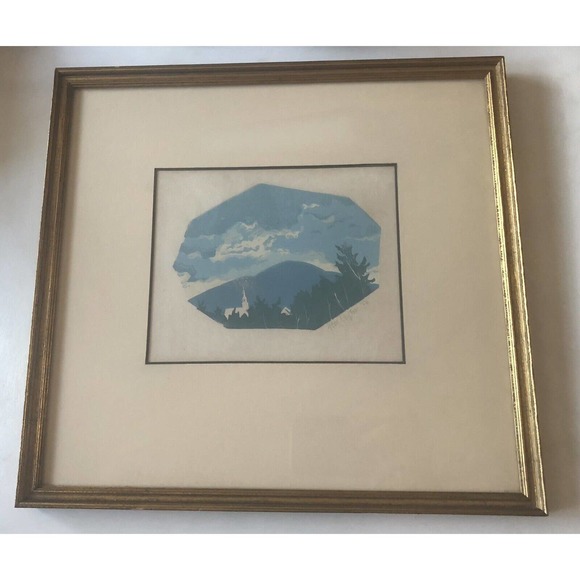Tim Taylor | Art | Vintage 954 Signed Art Print Tim Taylor Framed Blue ...